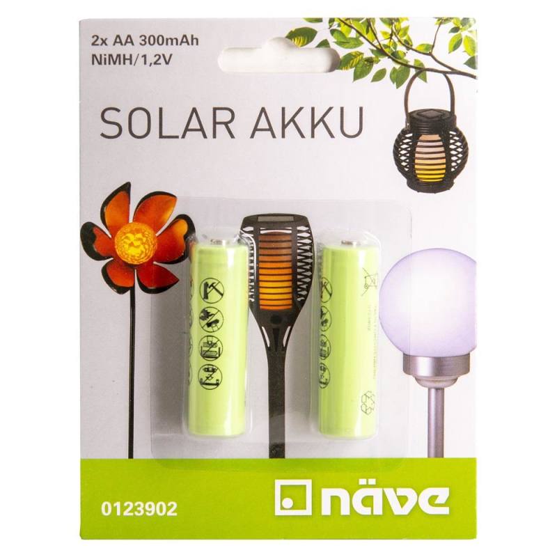 Naeve Battery AA NiMH 1,2 V/300 mAh one pair | SolarCosa, 3,95